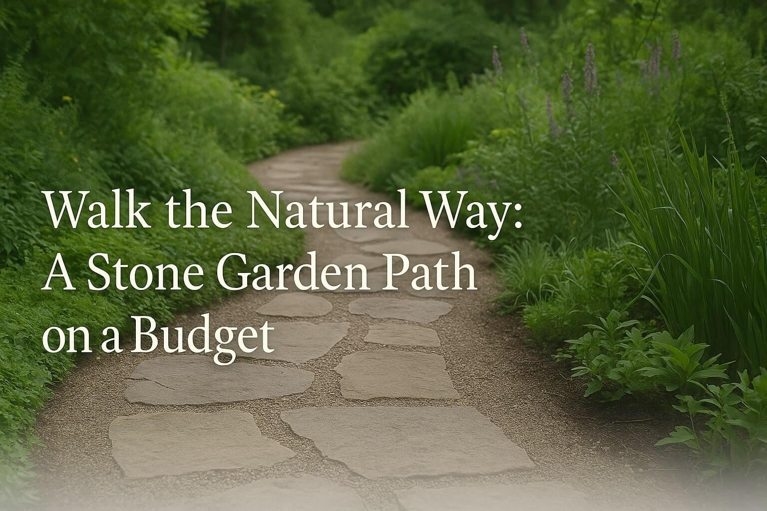 Walk the Natural Way: A Stone Garden Path on a Budget - Wondergardens