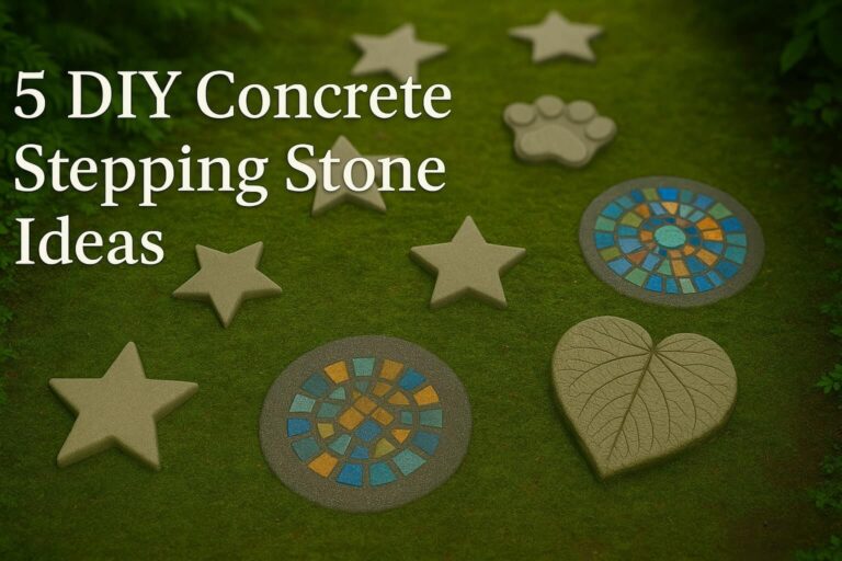 Walk the Garden Your Way: 5 DIY Concrete Stepping Stone Ideas That Add ...