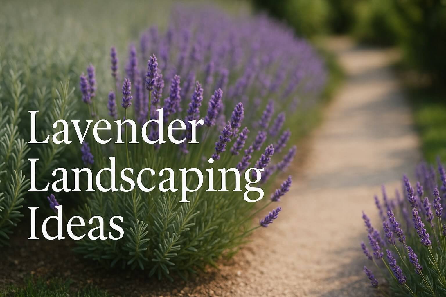 Soft Purple Borders and Silver Light: Lavender Landscaping Ideas to ...